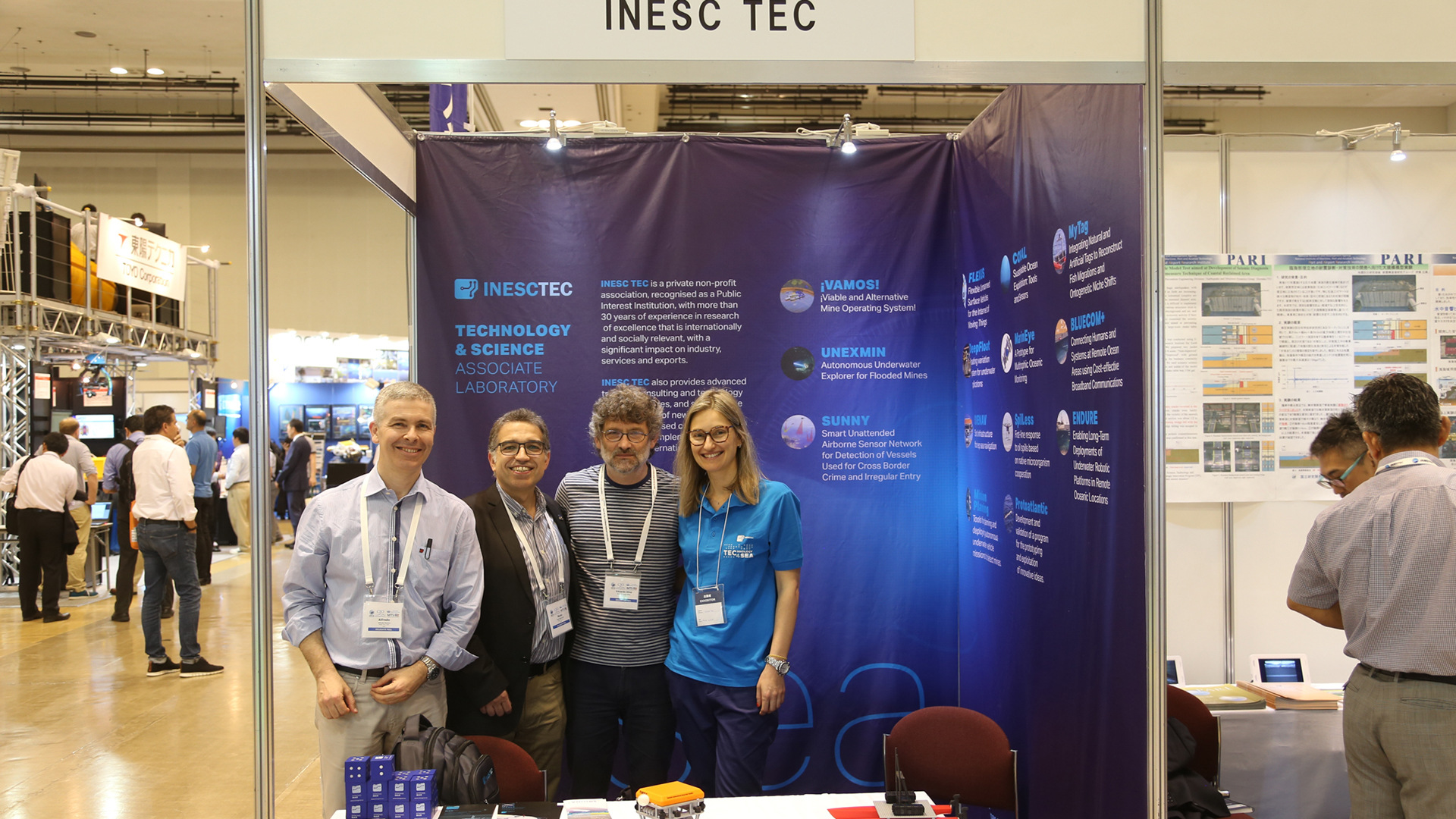 Underwater robotics of INESC TEC attended a conference in Japan - INESC TEC